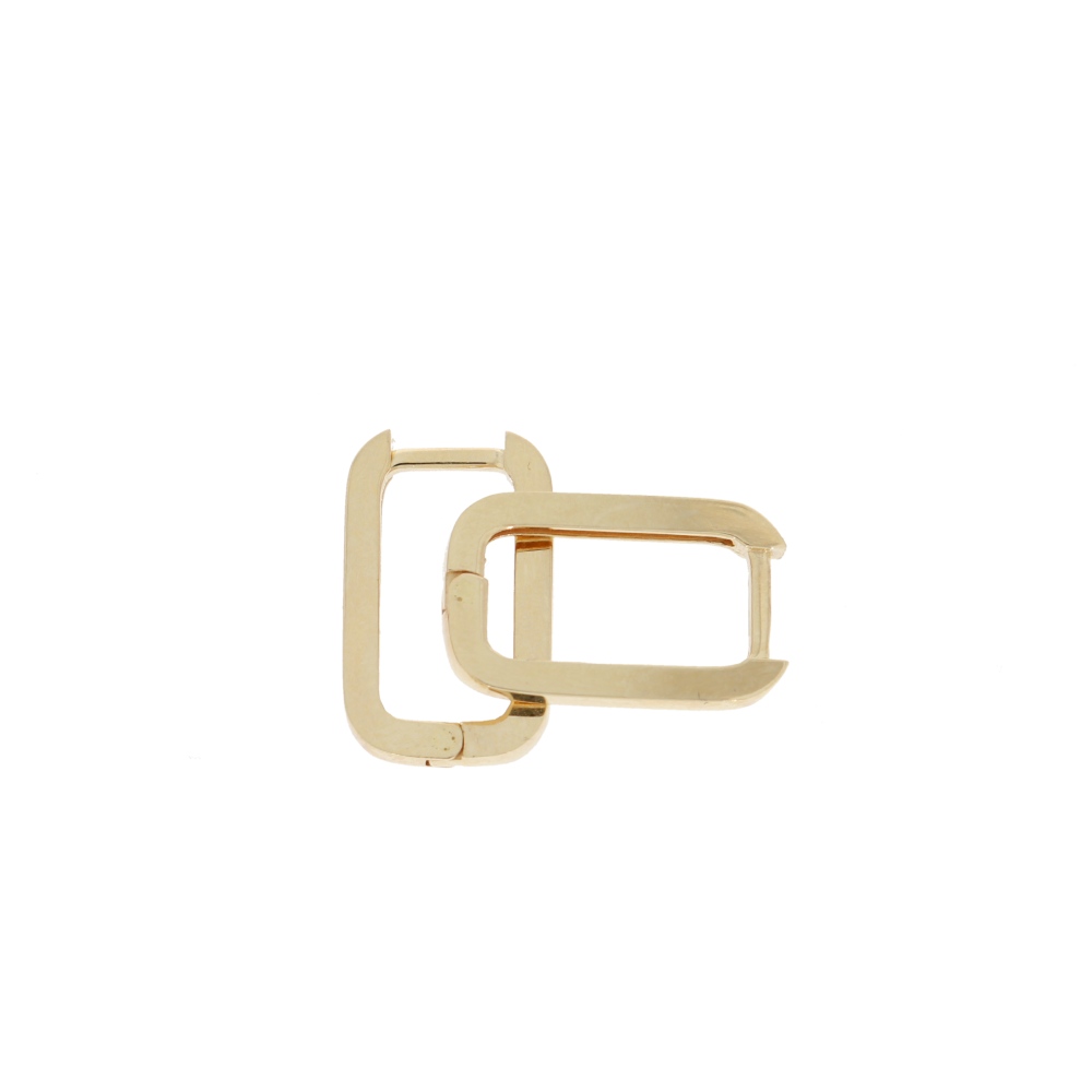 585 Gold Creolen Eckig